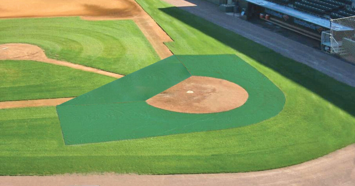 Infield Turf Protector | Mesh Batting Practice Turf Mats | CoverSports