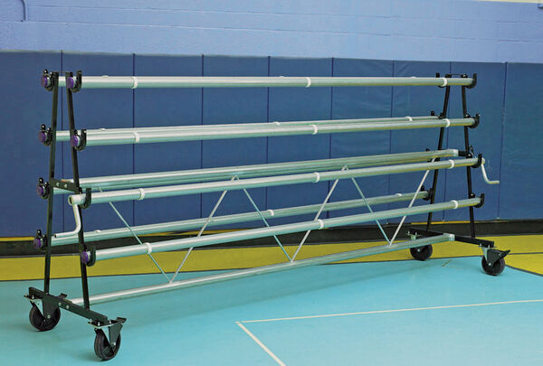 GymGuard® Gym Floor Cover Mobile Storage Rack | CoverSports