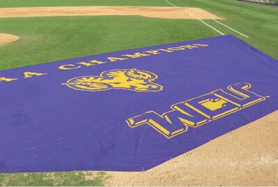 Infield Turf Protector | Mesh Batting Practice Turf Mats | CoverSports